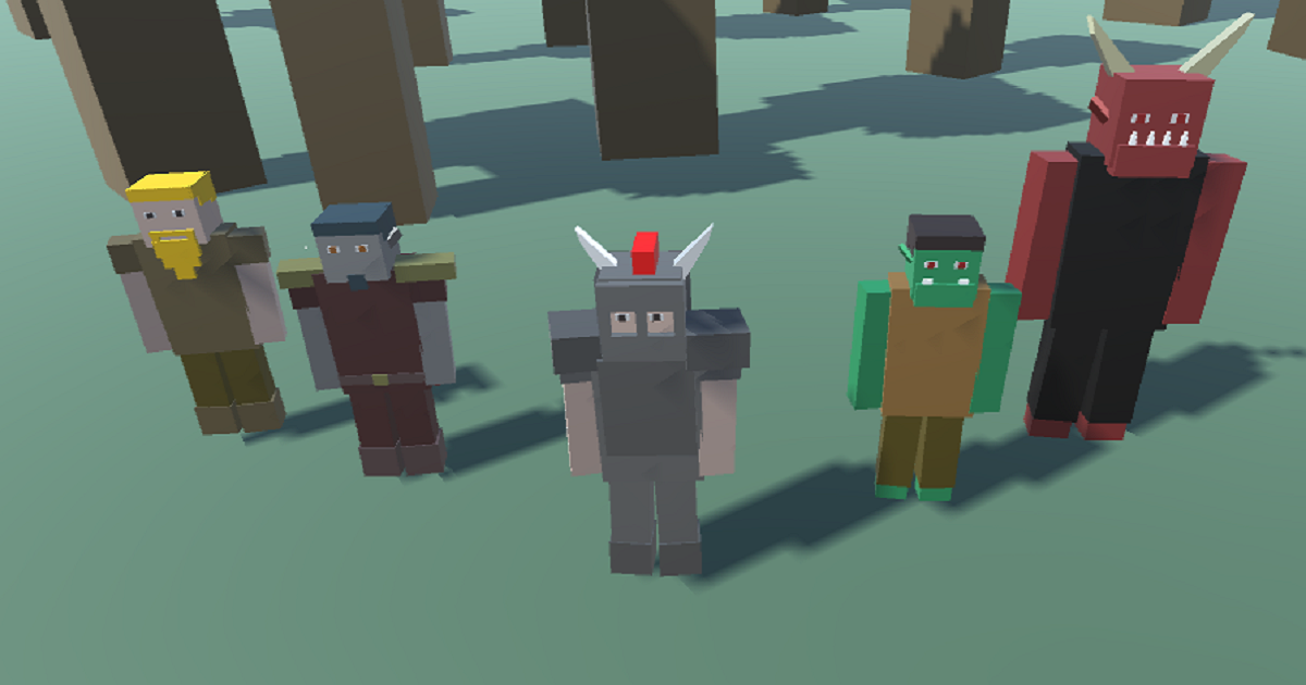 Blocky Characters (Customizable) | 3D | Unity Asset Store