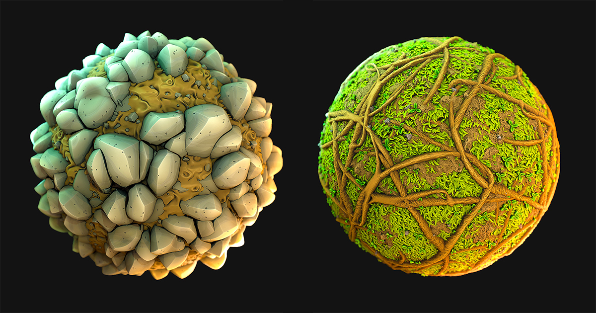 Stylized Terrain VOL 3 PBR Textures | 2D Textures & Materials | Unity ...