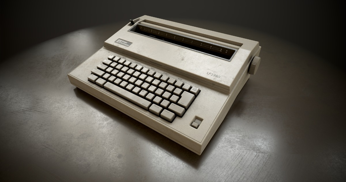 Typewriter 1980 | 3D Electronics | Unity Asset Store