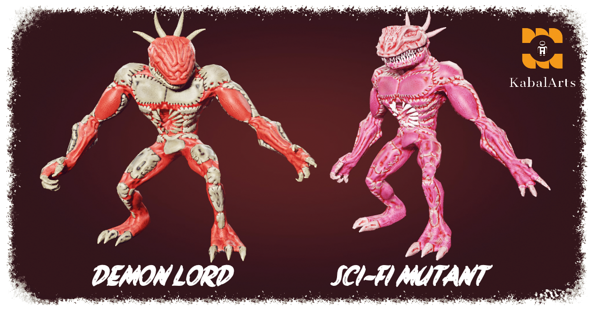 Demon Lord / Sci-Fi Mutant 3D Model & Animation | Characters | Unity ...