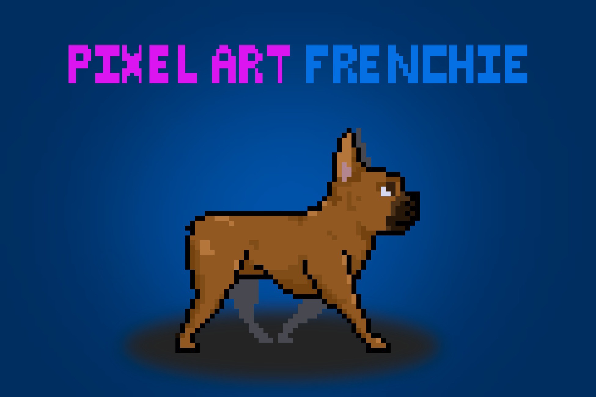 Pixel Art French Bulldog (Fawn) | 2D Environments | Unity Asset Store
