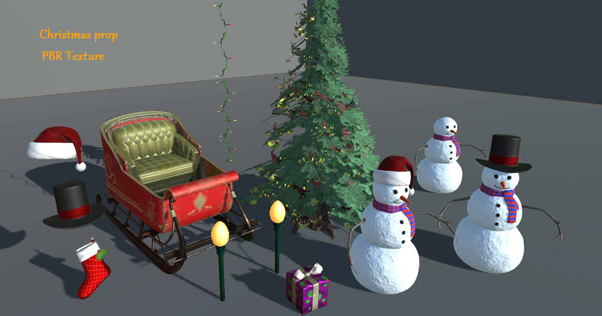 Christmas package | 3D Interior | Unity Asset Store