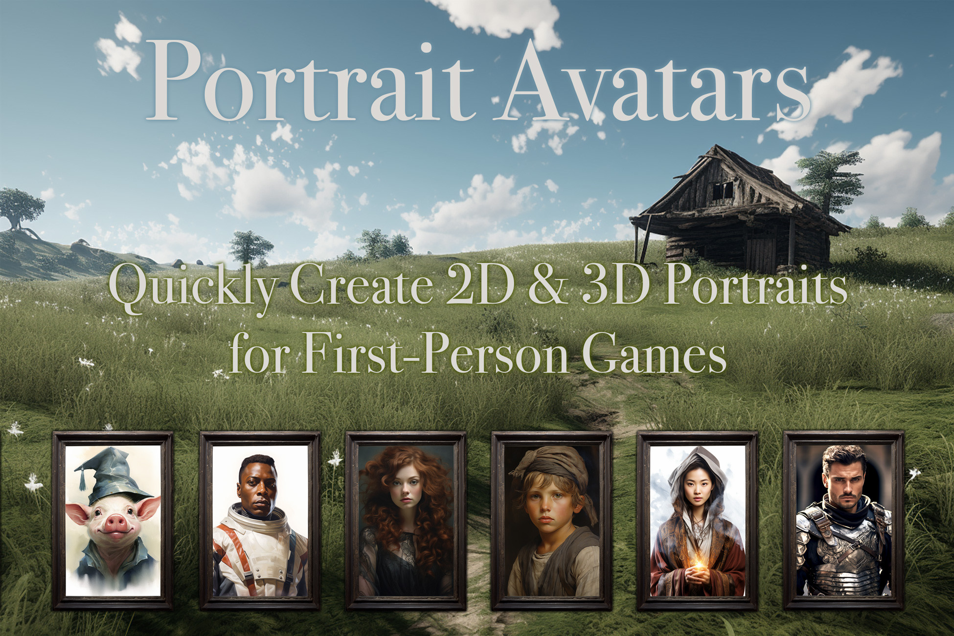 Portrait Avatars - 1st Person 2D / 3D Portrait Tool for FPS / RPG Games ...