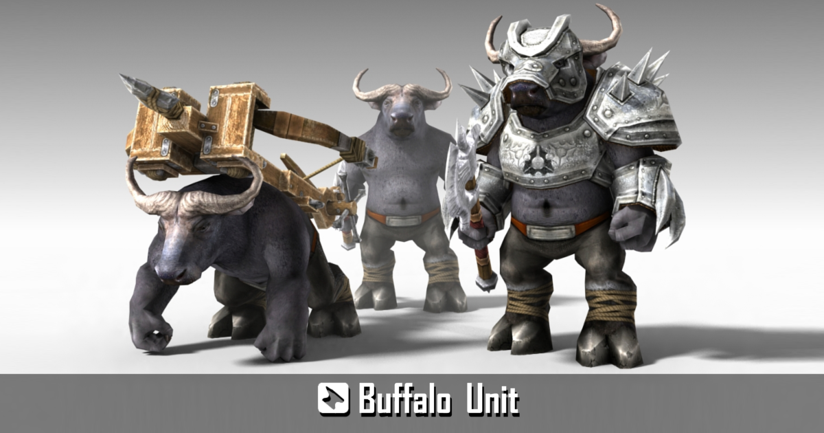 Buffalo Unit | 3D Animals | Unity Asset Store