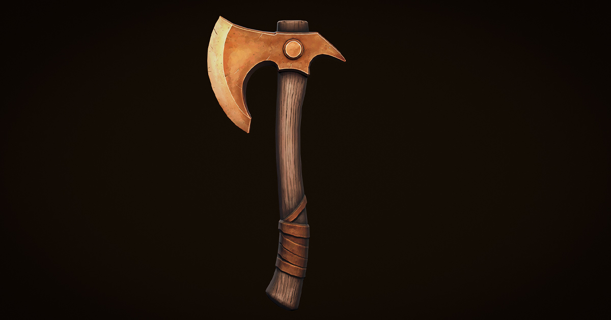 Copper Axe - Game Ready Weapon | 3D Weapons | Unity Asset Store