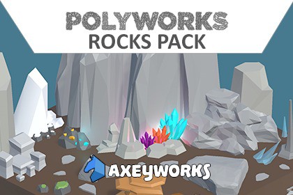 Low Poly Rocks Pack - PolyWorks | Unity AssetStore Price down information
