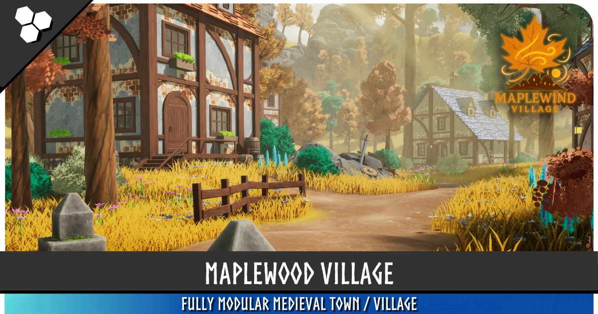 Maplewood Village: Modular Medieval Town / Village | 3D Fantasy | Unity ...