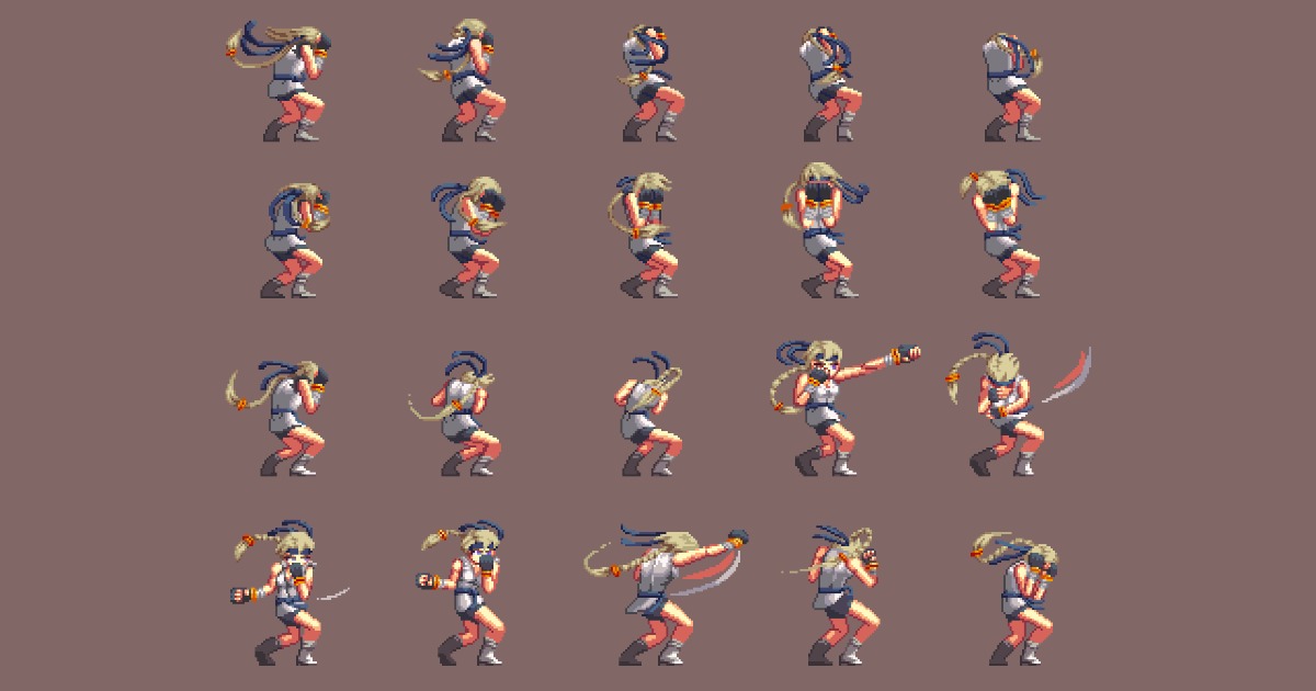 2D Pixel Character - Female Boxer | 2D 캐릭터 | Unity Asset Store