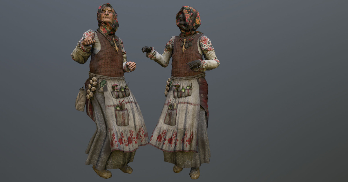 Witch Baba Yaga | 3D Characters | Unity Asset Store