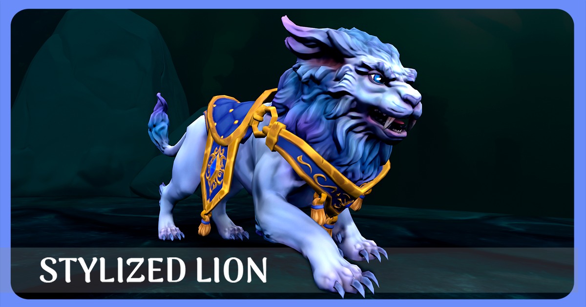 Stylized Lion | 3D Animals | Unity Asset Store