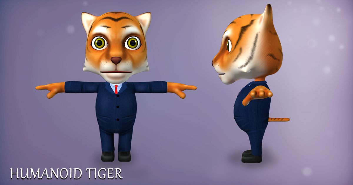 Humanoid Tiger Character | 角色 | Unity Asset Store