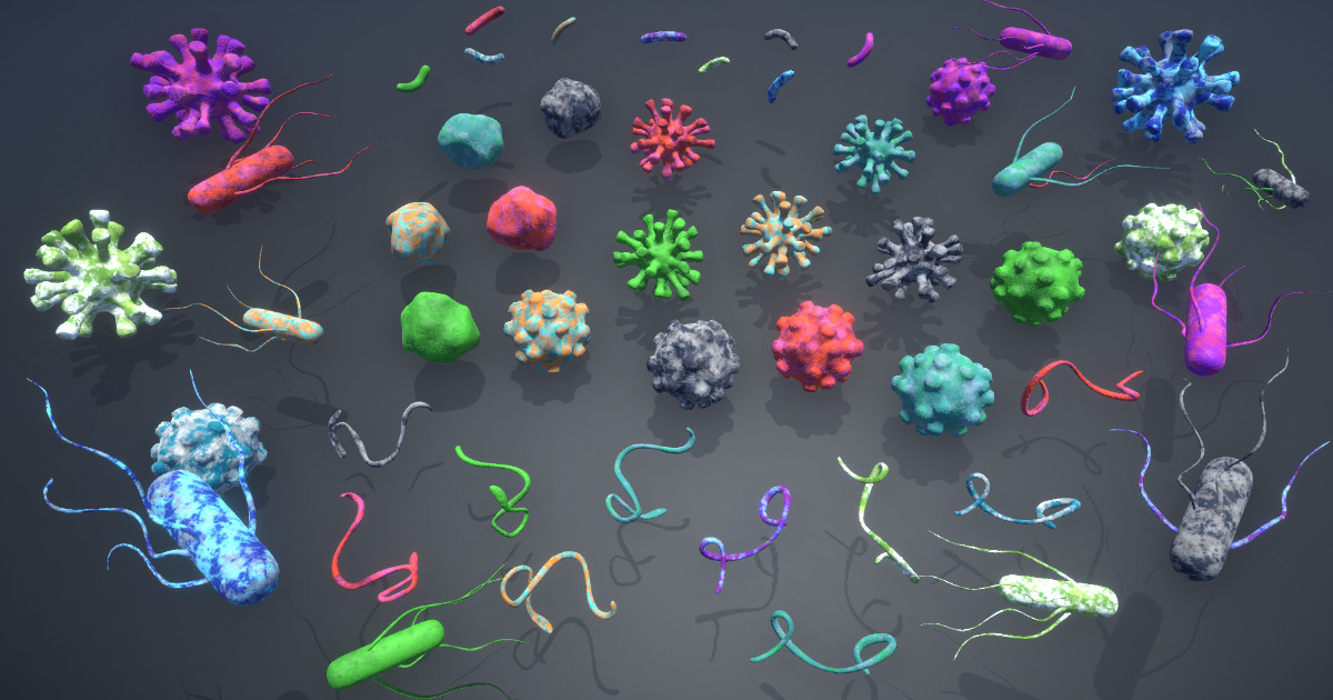50+ Viruses(Animated 3D pack) | 3D Characters | Unity Asset Store