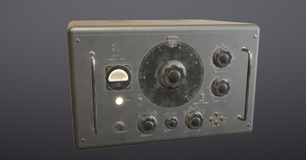 Vintage Signal Generator ZG10 | 3D Electronics | Unity Asset Store