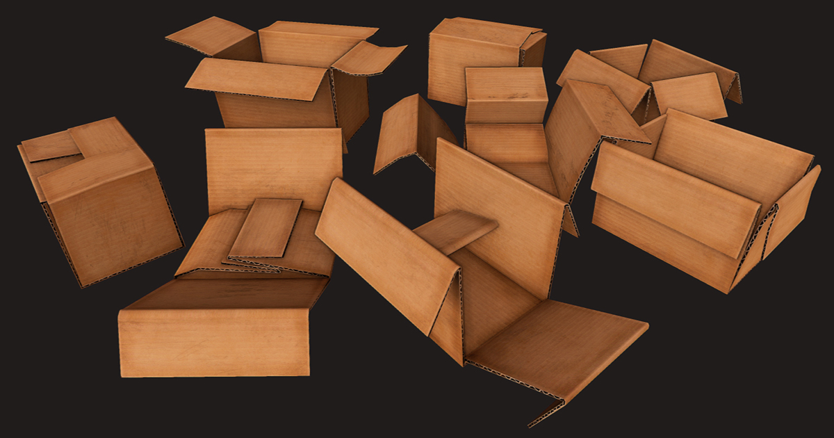 Cardboard Boxes Debris | 3D Props | Unity Asset Store