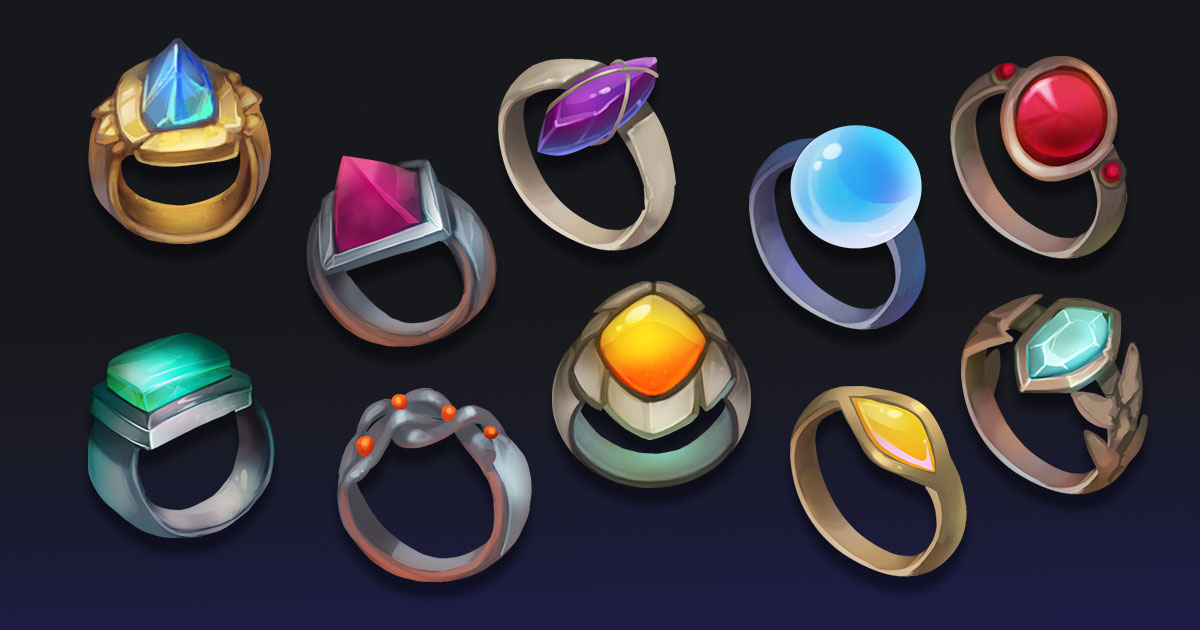 Rings Icons Pack | 2D Icons | Unity Asset Store