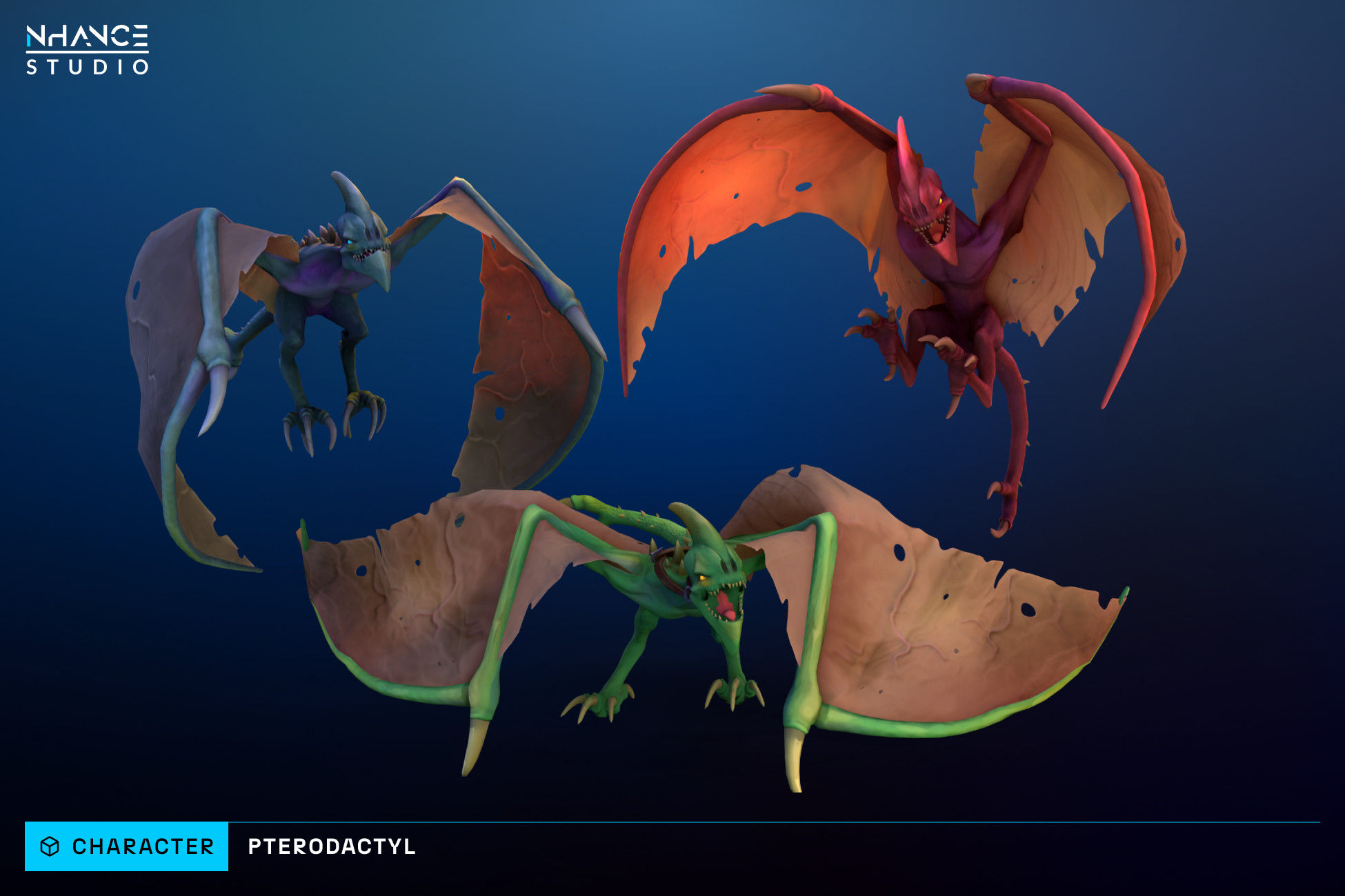 Stylized Fantasy Pterodactyl Mount | 3D 캐릭터 | Unity Asset Store