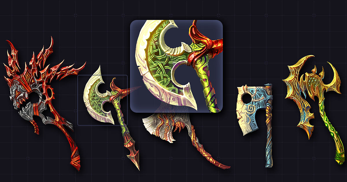 Axes (Blades Collection) | 2D Textures & Materials | Unity Asset Store