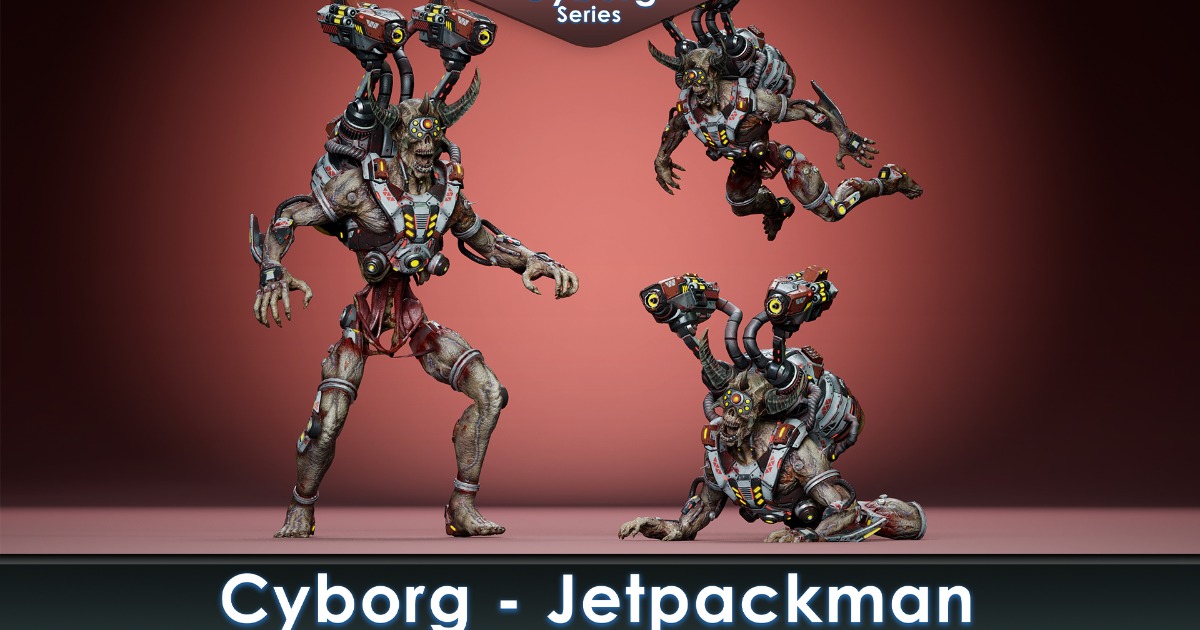 Cyborg Jetpackman1 | 3D Characters | Unity Asset Store