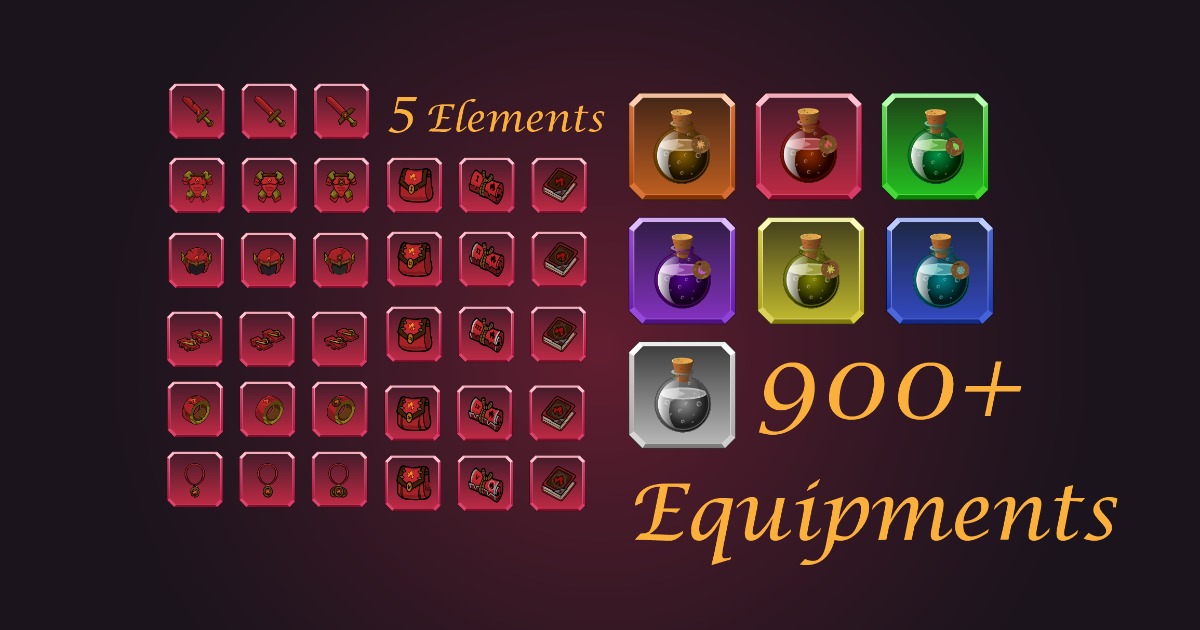 Elemental Items | 2D Icons | Unity Asset Store