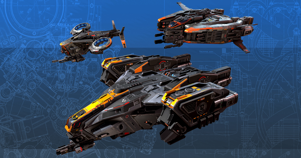 3 Sci Fi Aircrafts | 3D Space | Unity Asset Store