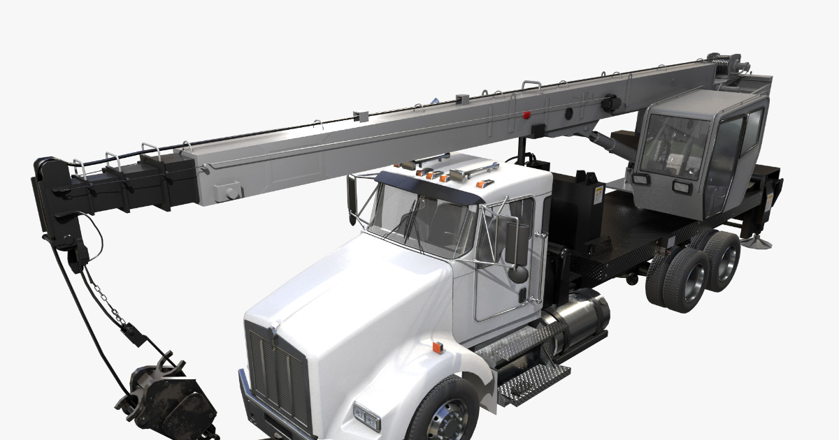 Crane Truck 2 | 3D Land | Unity Asset Store