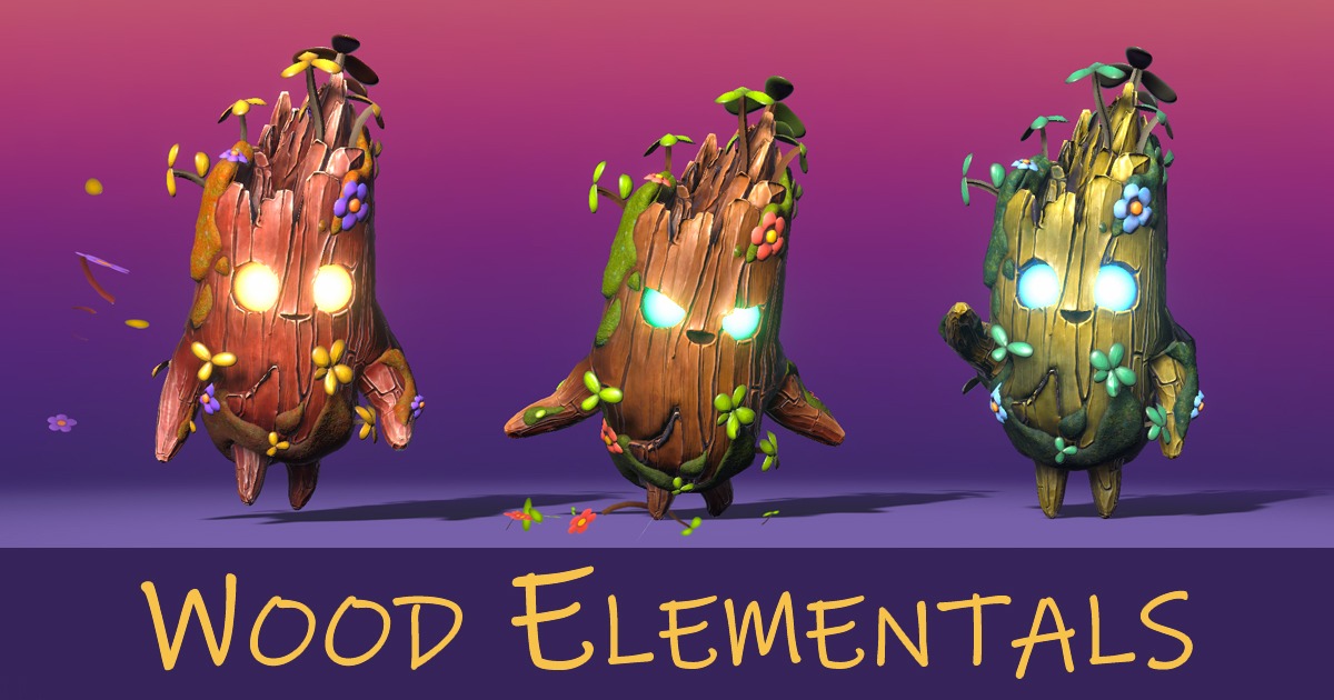 Wood Elemental Child Character | 3D Characters | Unity Asset Store