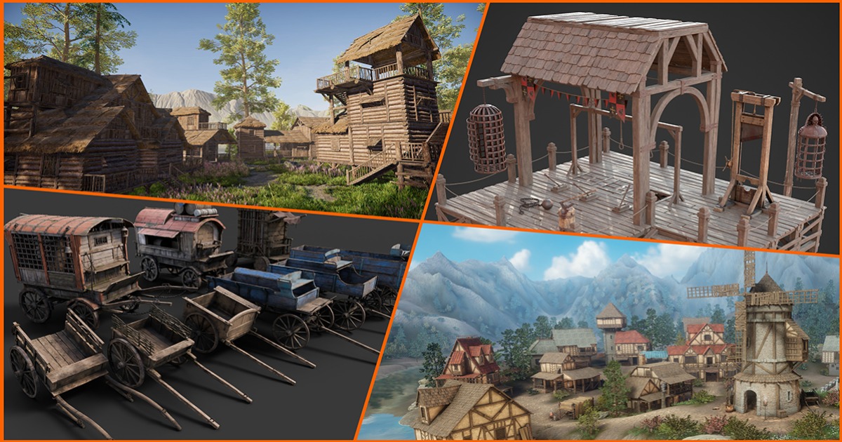 Medieval Village Bundle | 3D Environments | Unity Asset Store