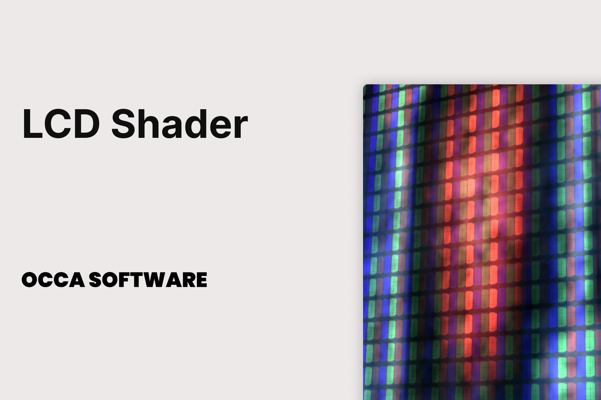 Lcd Shader Pixel And Moire Shader For Objects With Shader Graph Vfx Shaders Unity Asset Store