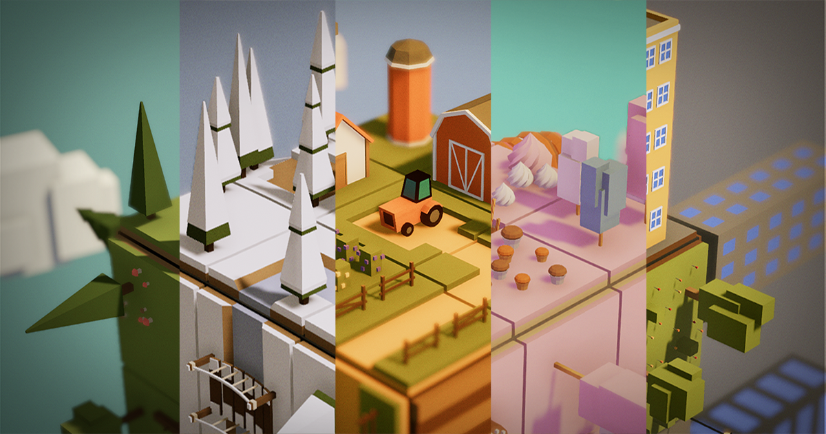 Low poly Multi environments mega package | 3D Environments | Unity ...