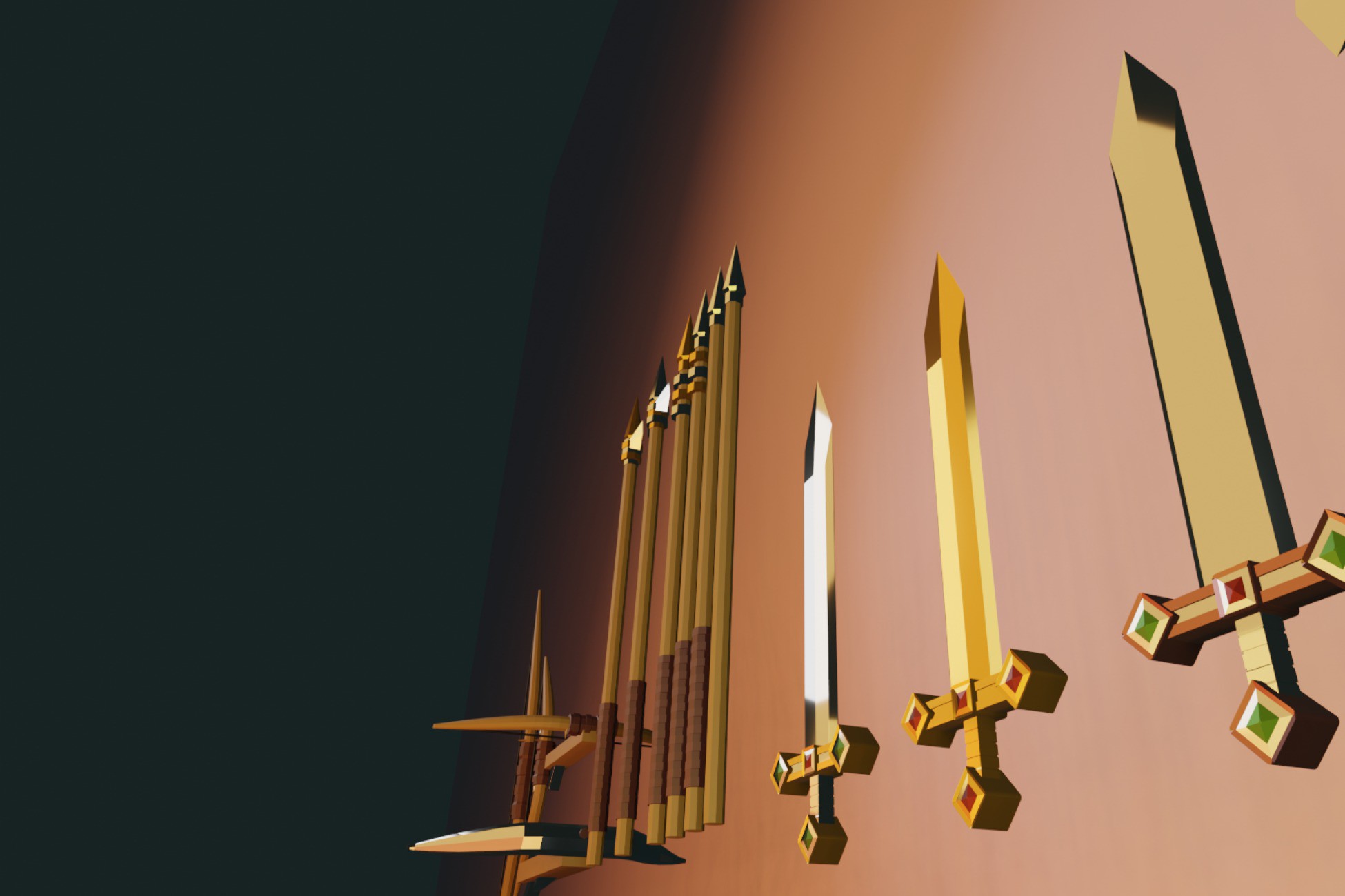 Low Poly Medieval Weapons Pack [BIG] Modular | 3D Weapons | Unity Asset ...
