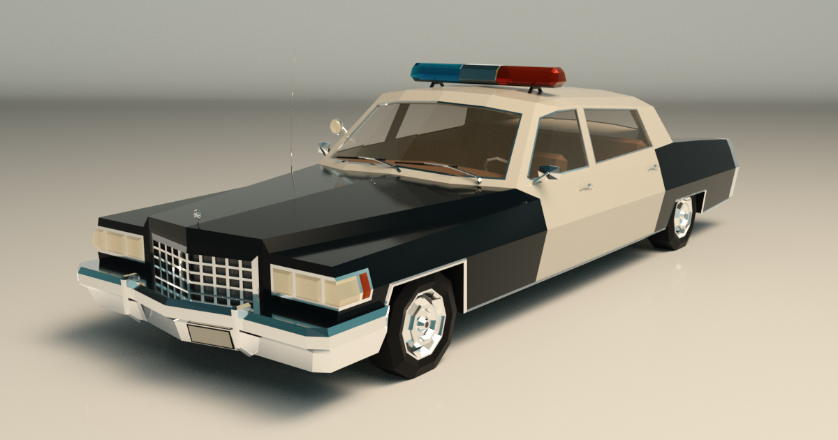 Low Poly Police Car 04 | 3D 지상 | Unity Asset Store