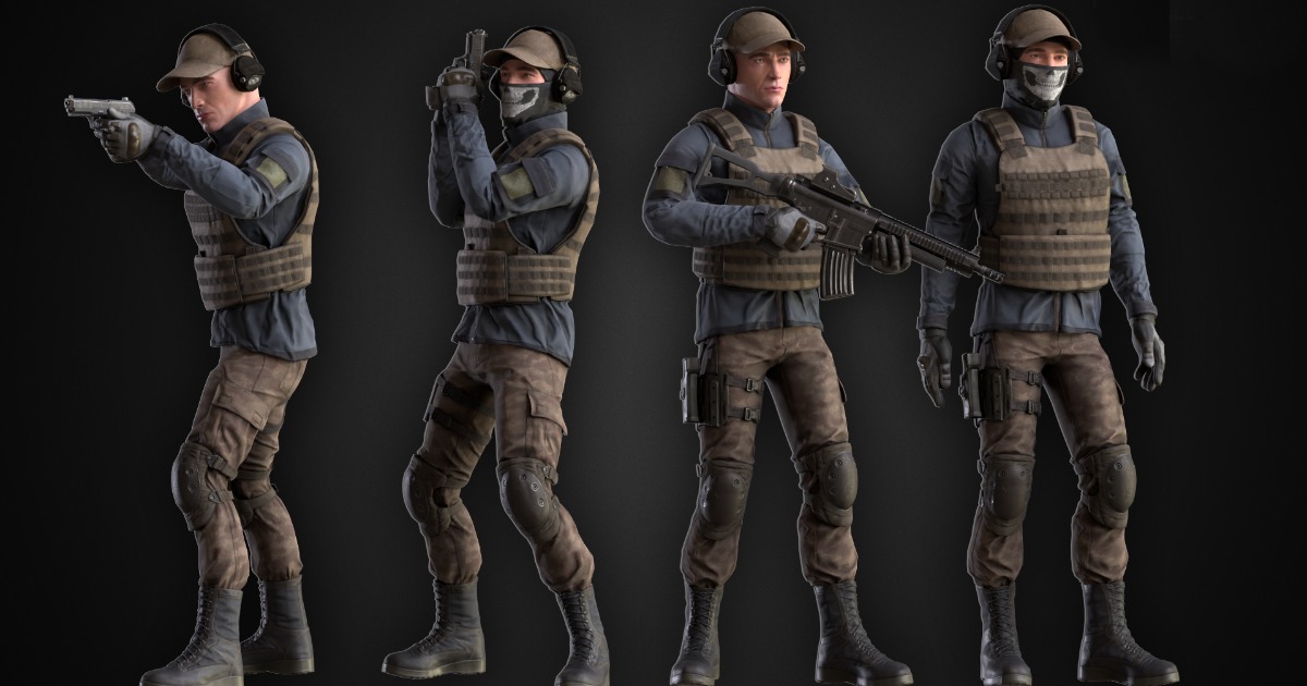 Ghost Soldier in Cap | Characters | Unity Asset Store