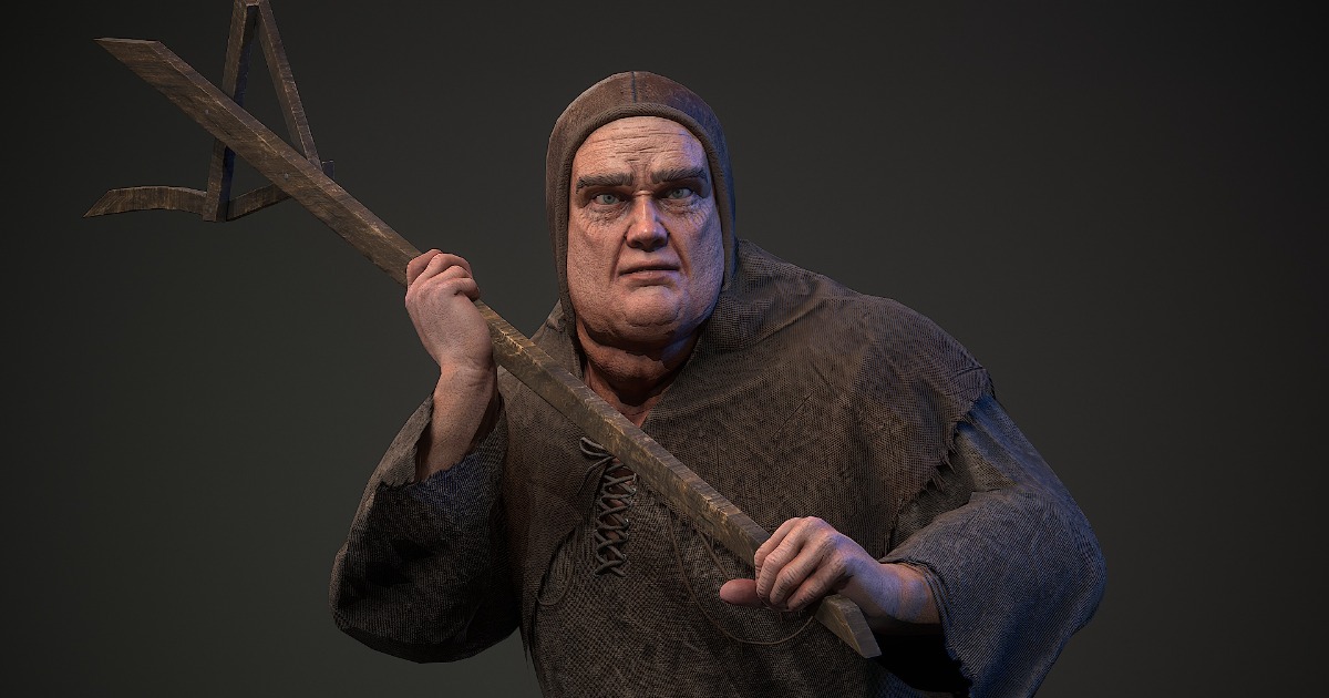 Fat medieval peasant | 3D Humanoids | Unity Asset Store