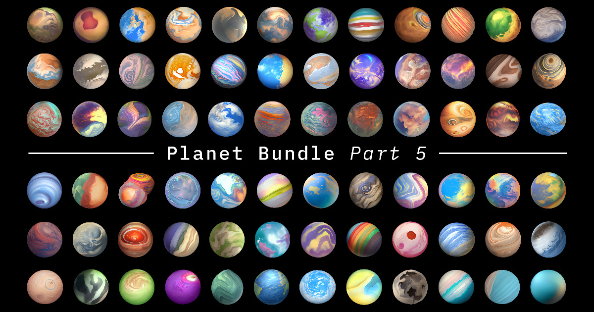 Planets Bundle Part 5 | 2D | Unity Asset Store