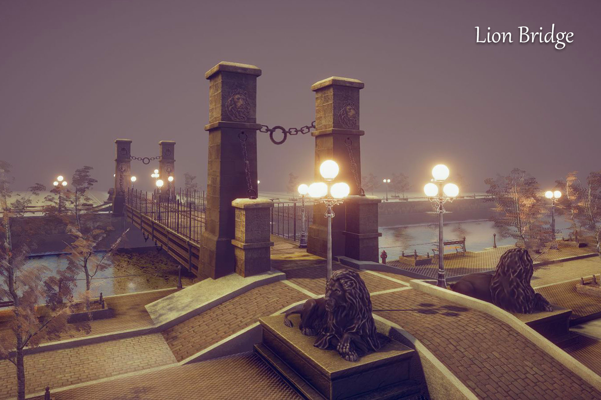 Lion Bridge | 3D Exterior | Unity Asset Store