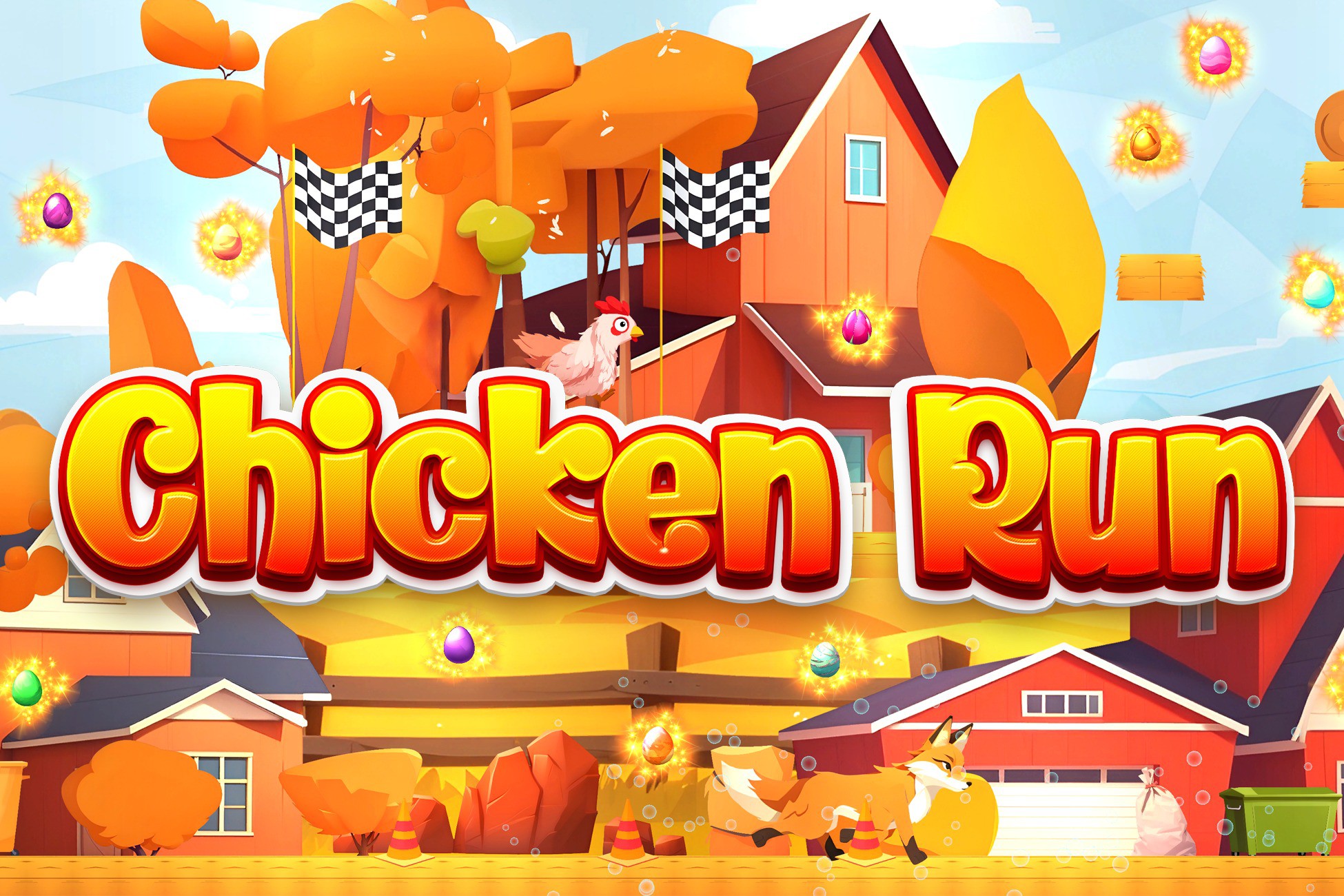 Chicken Run Game Assets| 2D Platformer Game Assets| Endless runner Assets by GameDevDreamer