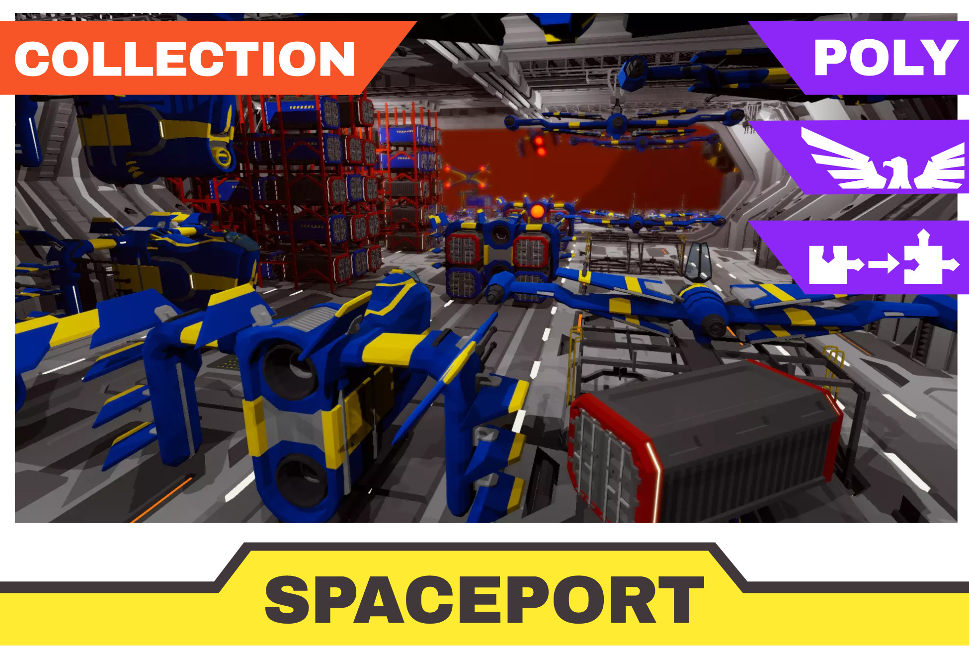 POLY_SPACEPORT | 3D Environments | Unity Asset Store