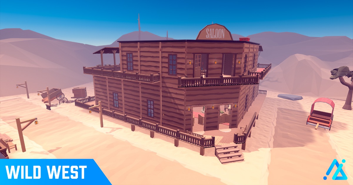 POLY - Wild West (SRP, URP, HDRP) | 3D 주변환경 | Unity Asset Store