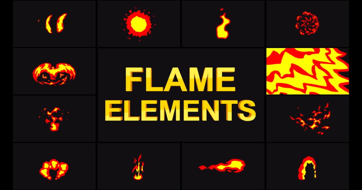2D Flame Elements | VFX | Unity Asset Store