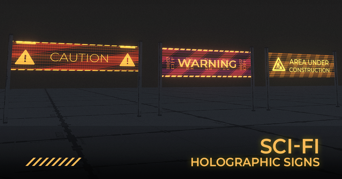 Sci-Fi Holographic Signs | VFX Particles | Unity Asset Store