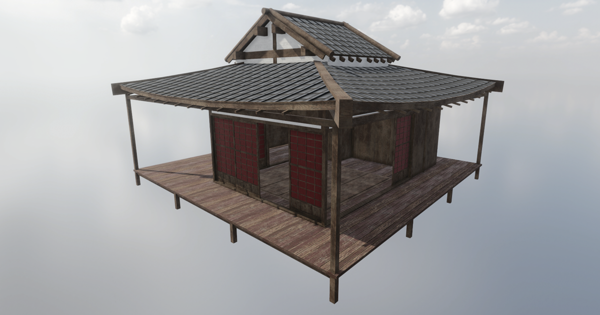 Wooden Asian Building | 3D Historic | Unity Asset Store