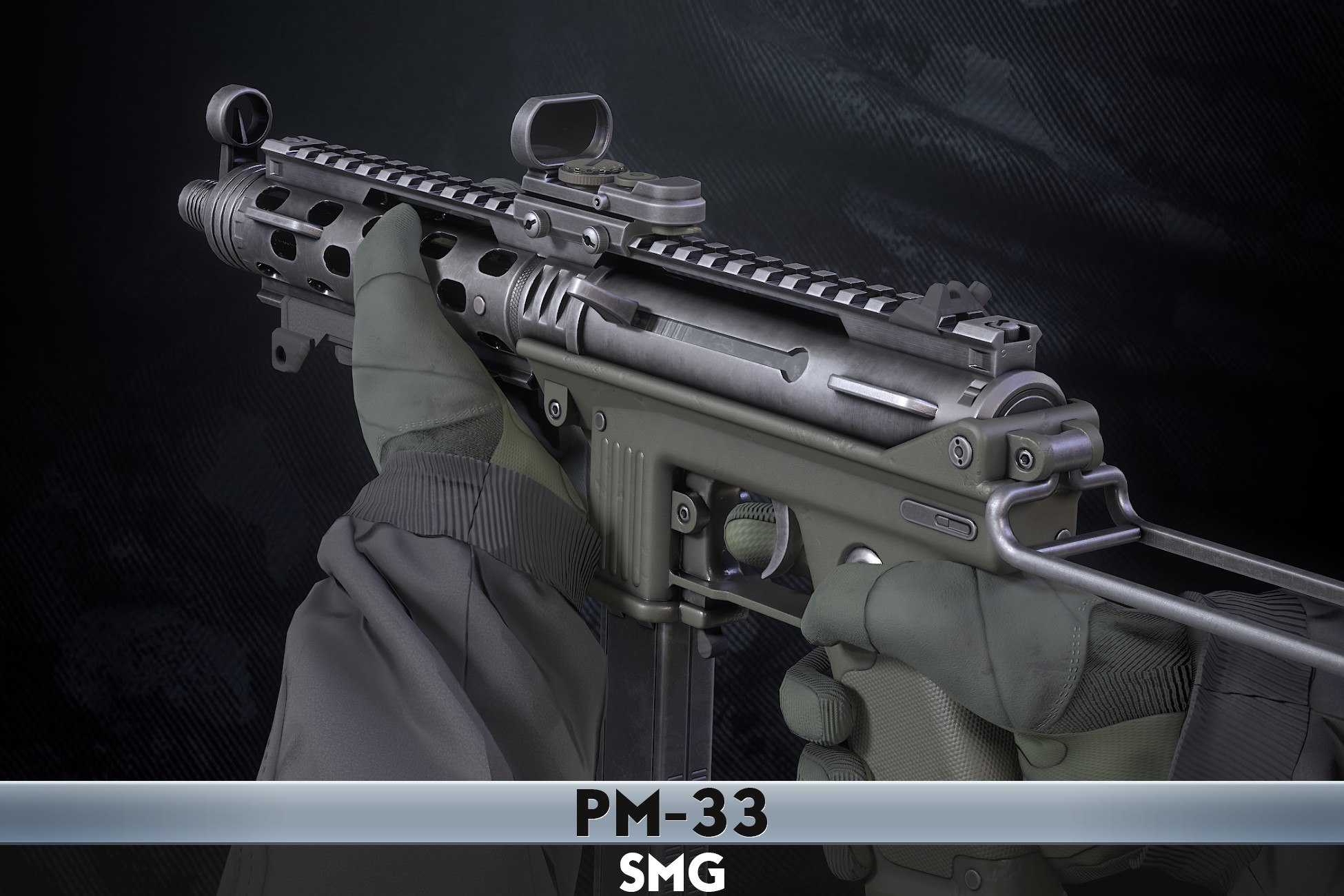PM-33 SMG With hands | 3D Weapons | Unity Asset Store