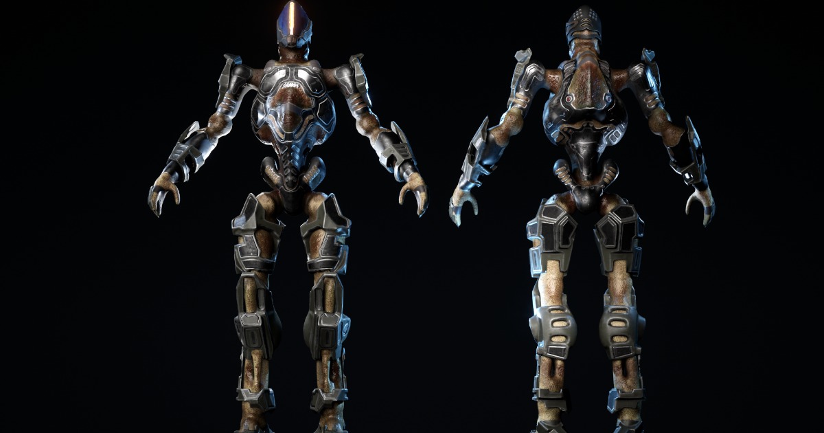 Raptor Scifi 1 | 3D 캐릭터 | Unity Asset Store