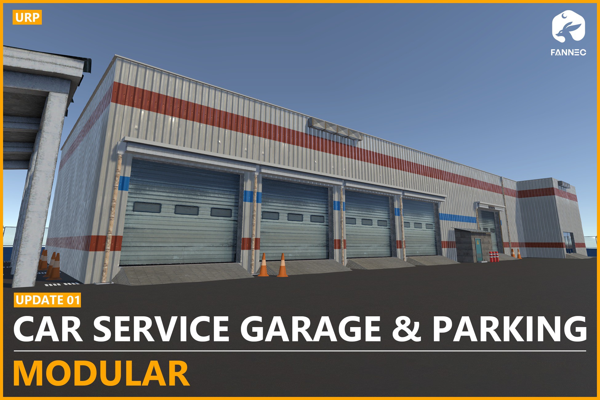 Modular - Car Service Garage & Parking (Interior & Exterior) | 3D ...