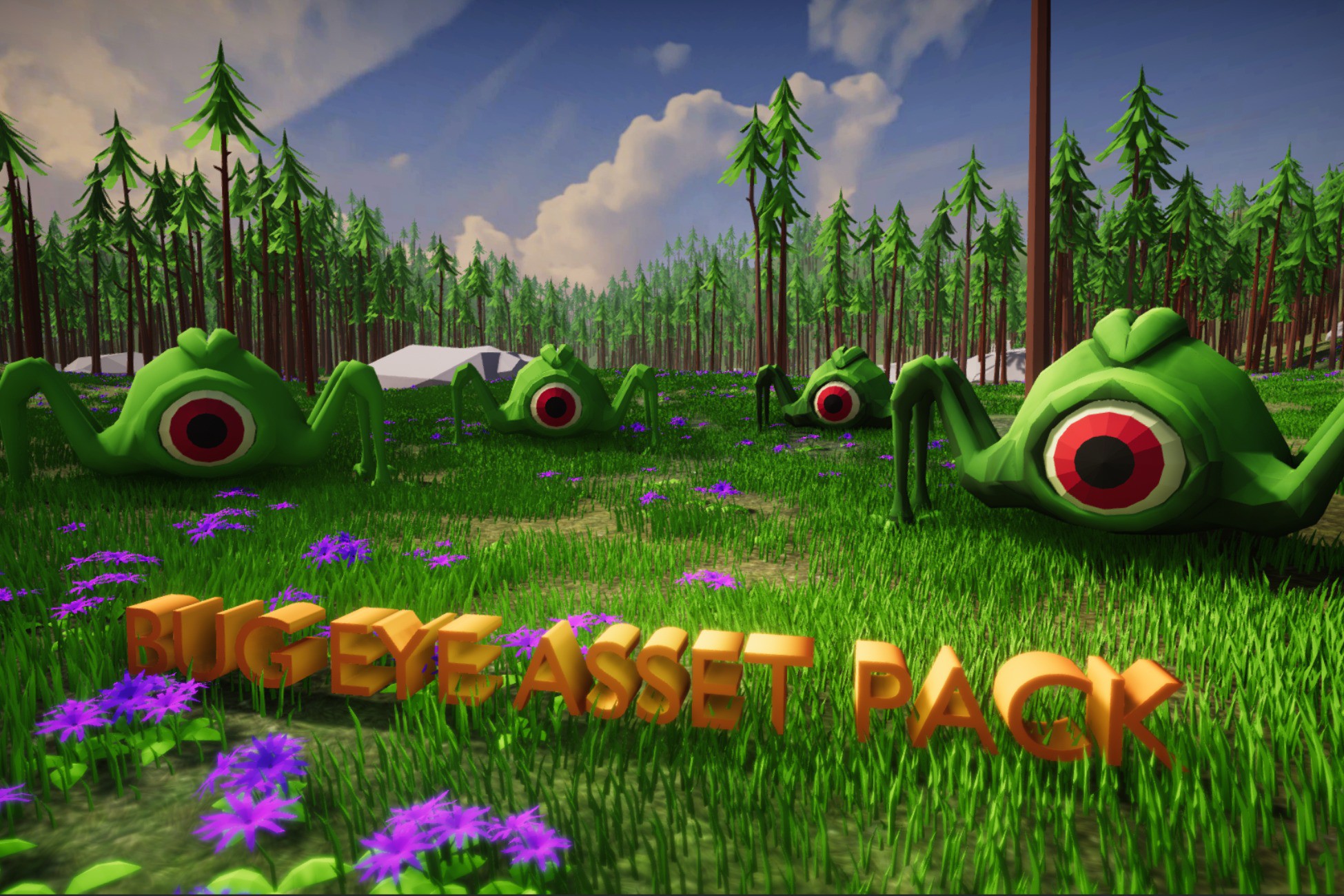 LowPoly Bug Eye Asset Pack | 3D 生物 | Unity Asset Store