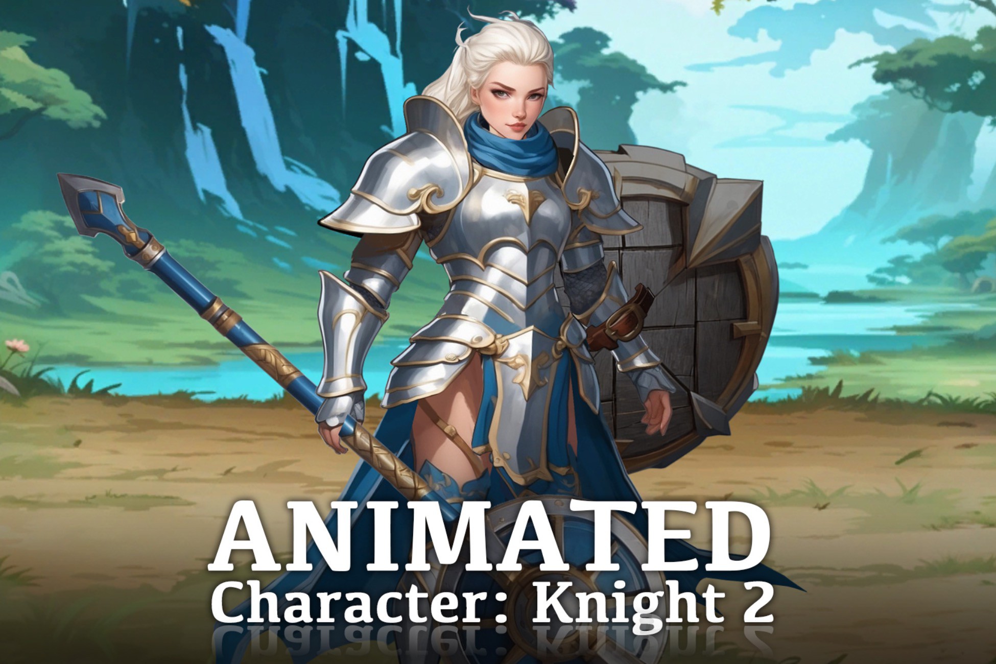 Animated 2D Character – Knight 2 (Spine) by Ten Percent Red