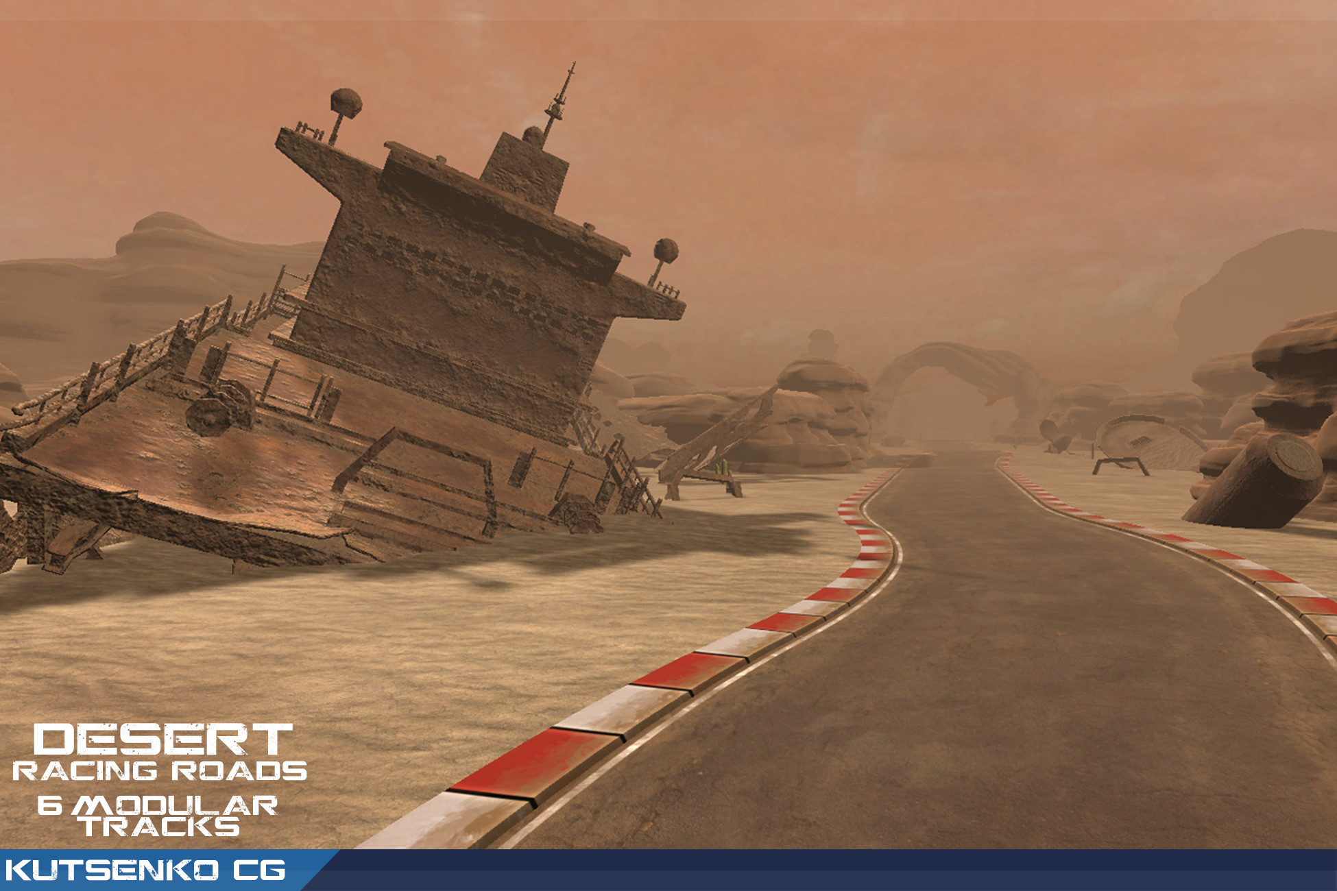 Desert Racing Roads | 3D Environments | Unity Asset Store