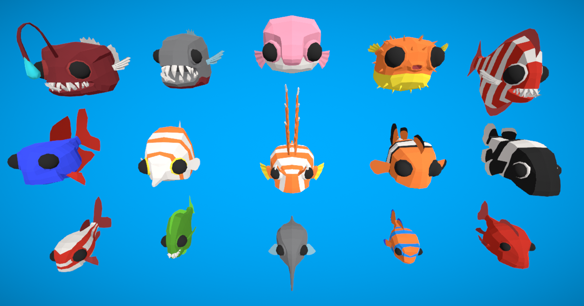 Low Poly Fishes | Characters | Unity Asset Store