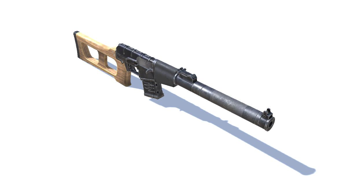 Special OPS Sniper Rifle VSS Vintorez | 3D Guns | Unity Asset Store