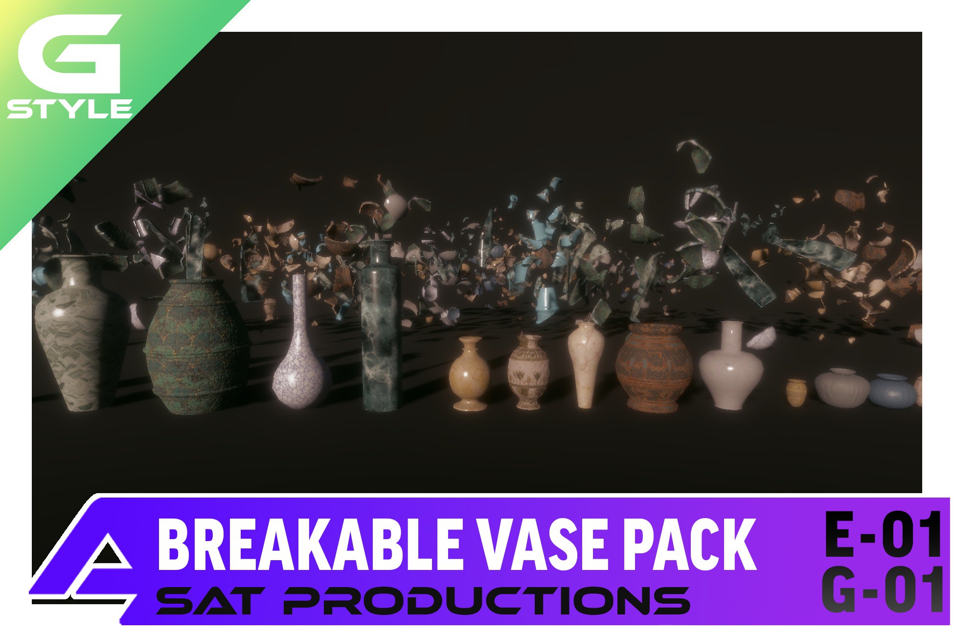 Breakable Vase Pack | 3D Props | Unity Asset Store